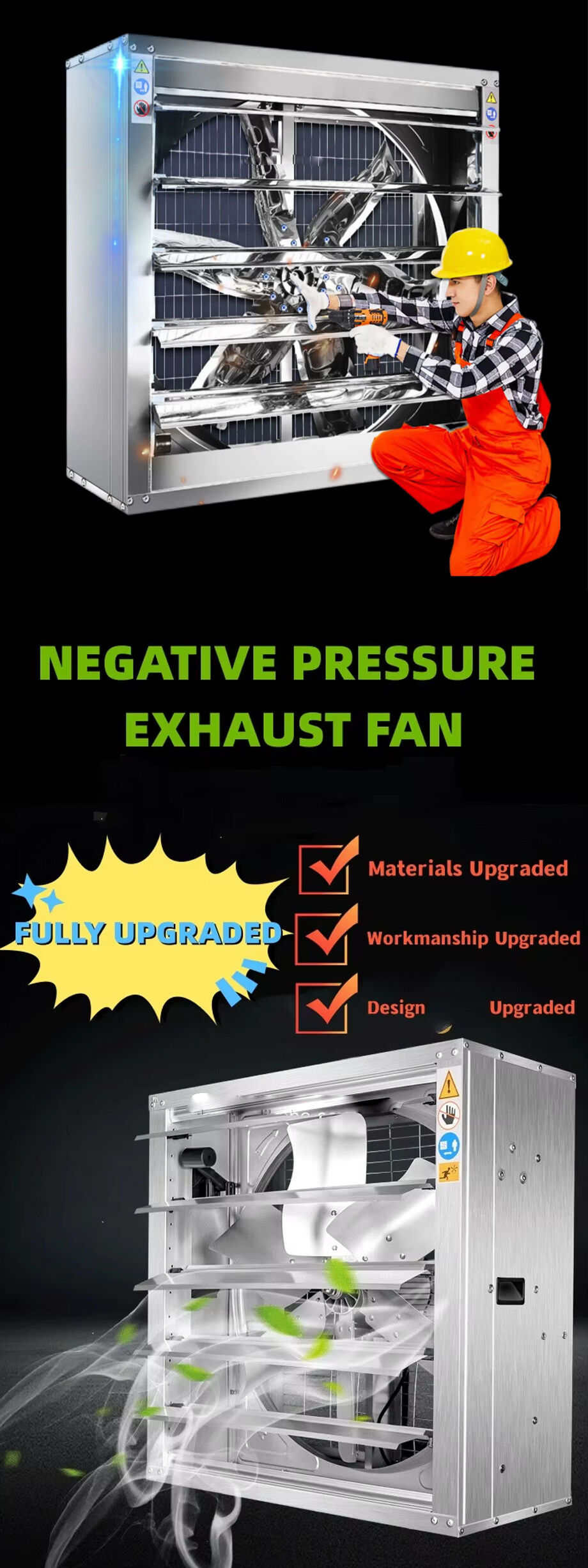 Heavy Hammer Type Negative Pressure Fan, Large Dynamic Rate Industrial ...