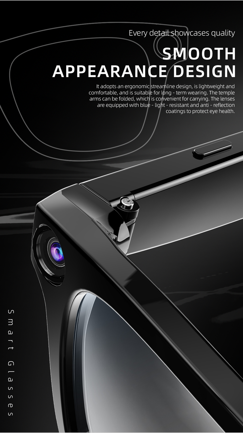 Ai Glasses Anti Shake, Camera Recording, Intelligent Voice Real-time ...