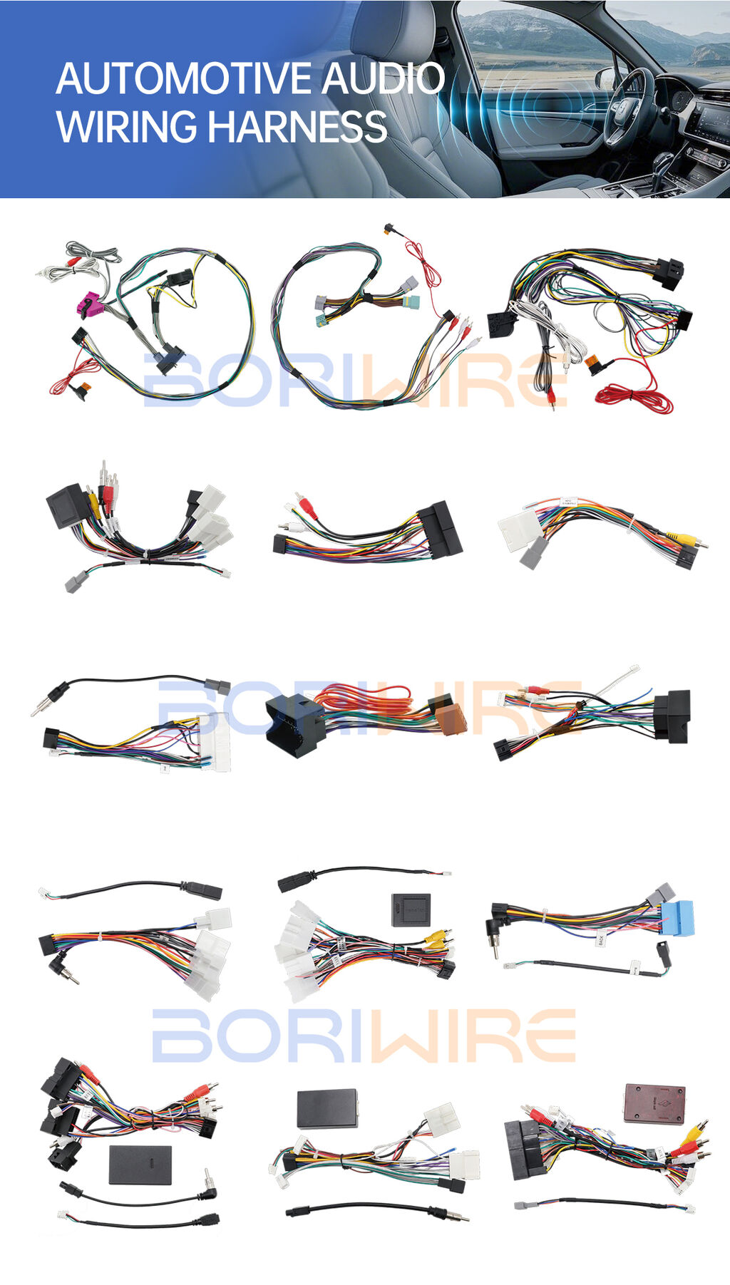 Custom 4pin Terminal Auto Wiring Harness Ring Terminal Wire Harness ...