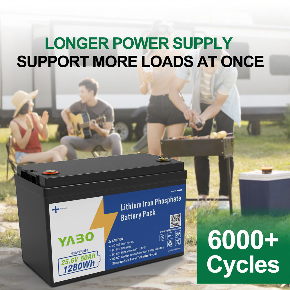 Yabo 24v 50ah Lifepo4 Battery Deep Cycle Power Pack For Solar System ...