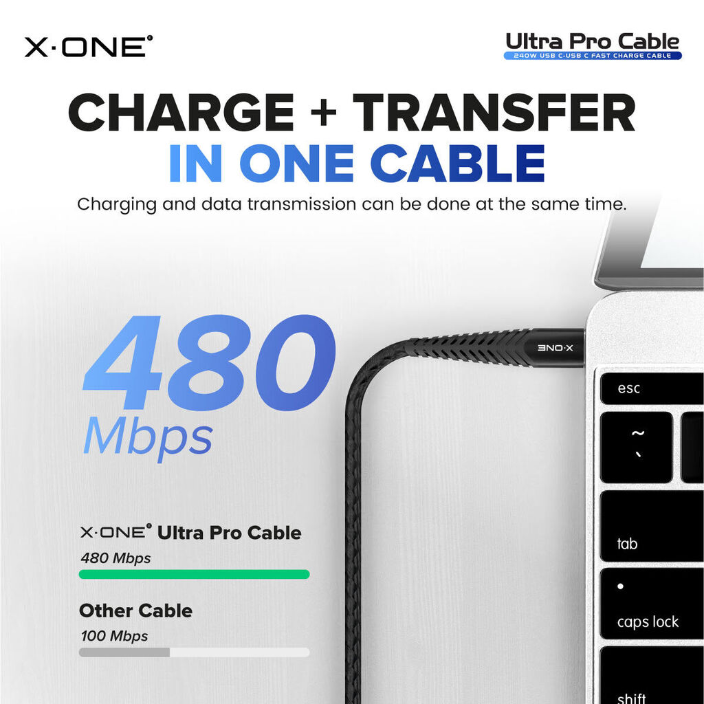 X.one Ultra Pro Usbc To Usbc Cable 240w Fast Charging Magnetic Self ...