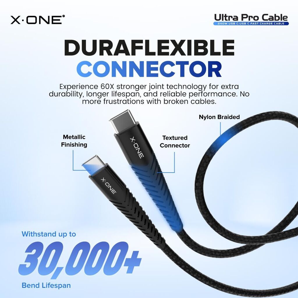 X.one Ultra Pro Usbc To Usbc Cable 240w Fast Charging Magnetic Self ...