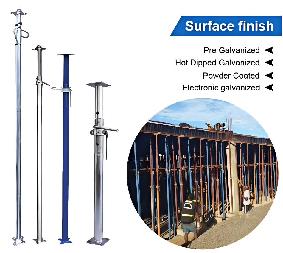 Cheap Price Steel Prop Shoring Prop Cold Galvanized Steel Prop For ...
