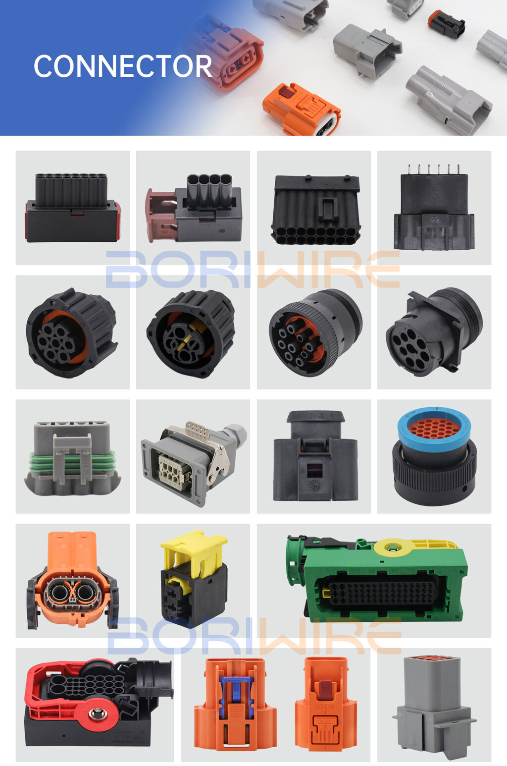 Car Audio Connector -20p Male/female Shell 25413 Copper Contacts Nylon ...