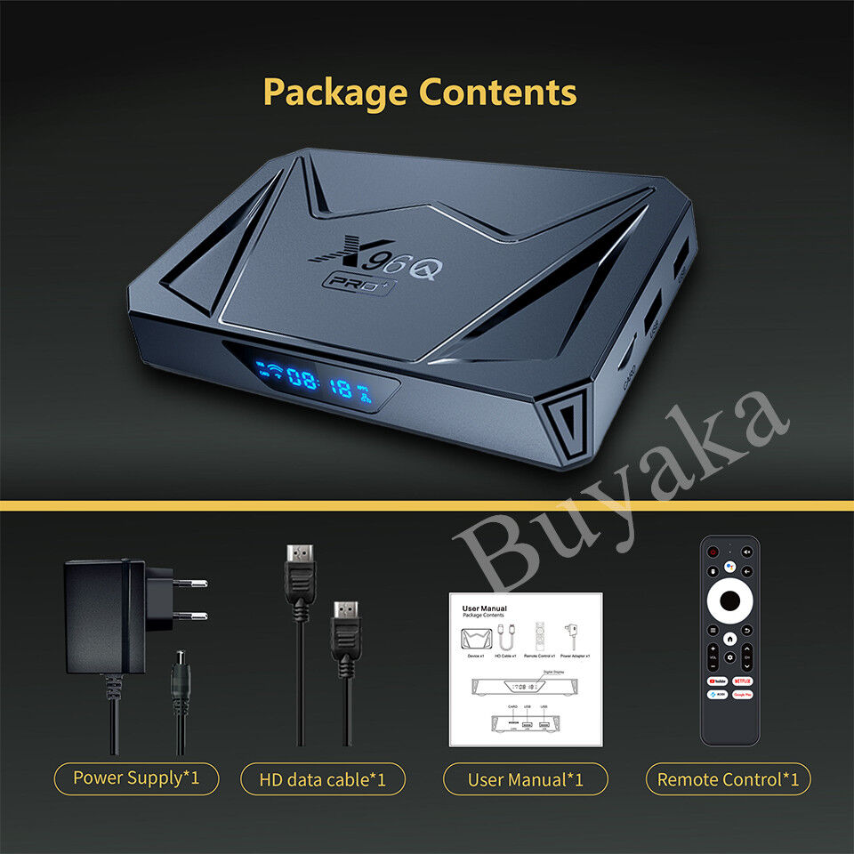 New Leadcool X96q Pro Plus Smart Android Tv Box Os14 Quad Core ...