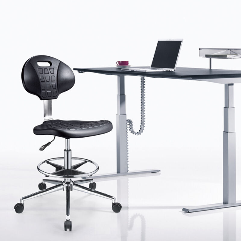 Manufacturer Laboratory Chair Swivel Pu Back And Seat Chair Stool Chair ...