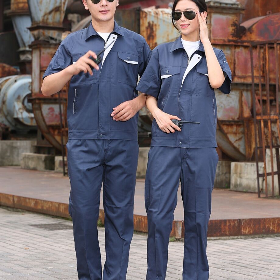Summer Lightweight Short-sleeved Work Clothes, Durable And Breathable ...