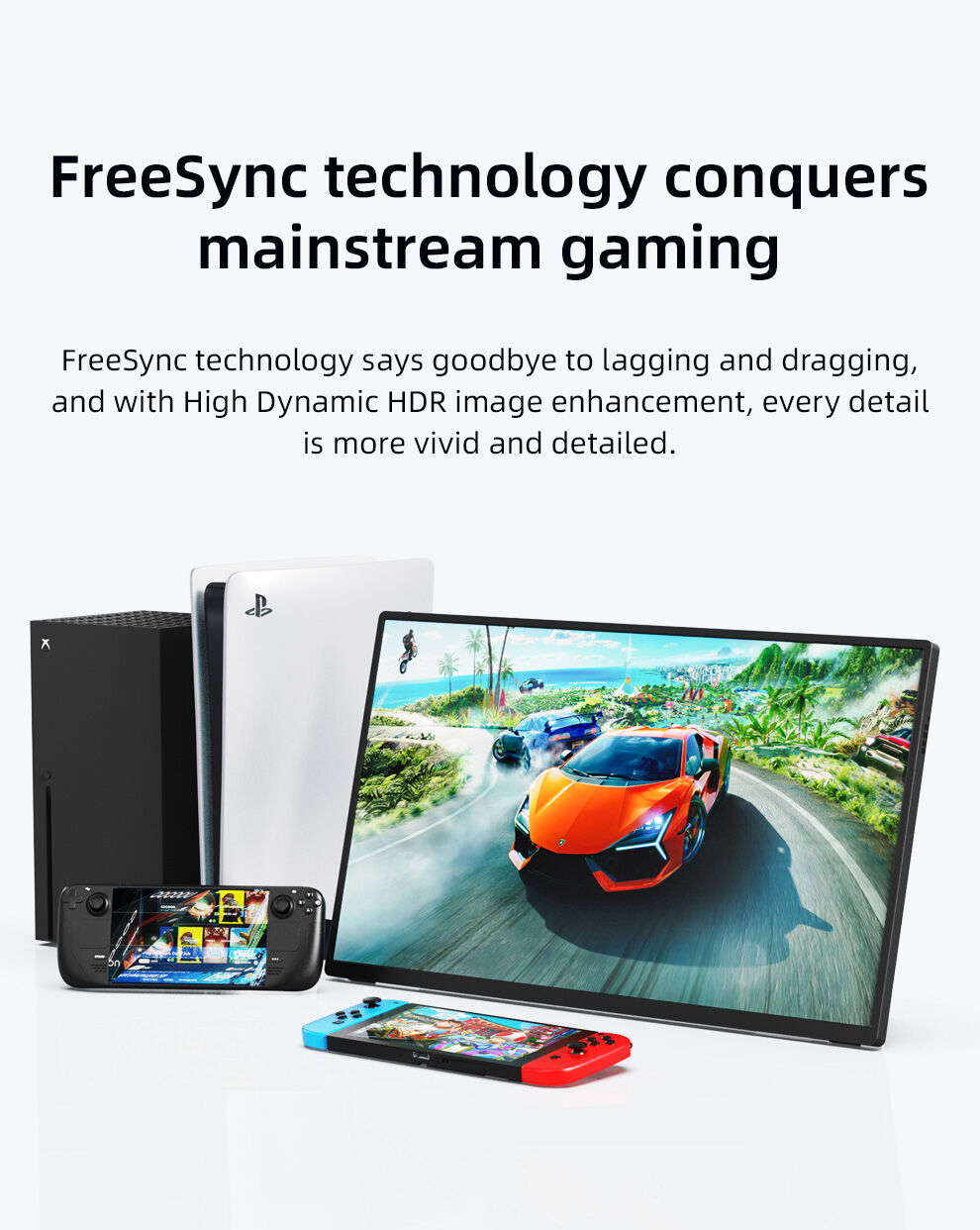 18.5 Inch Portable Lcd Monitor 1920*1080 Usb/hdmi Ips Full Hd Fhd ...