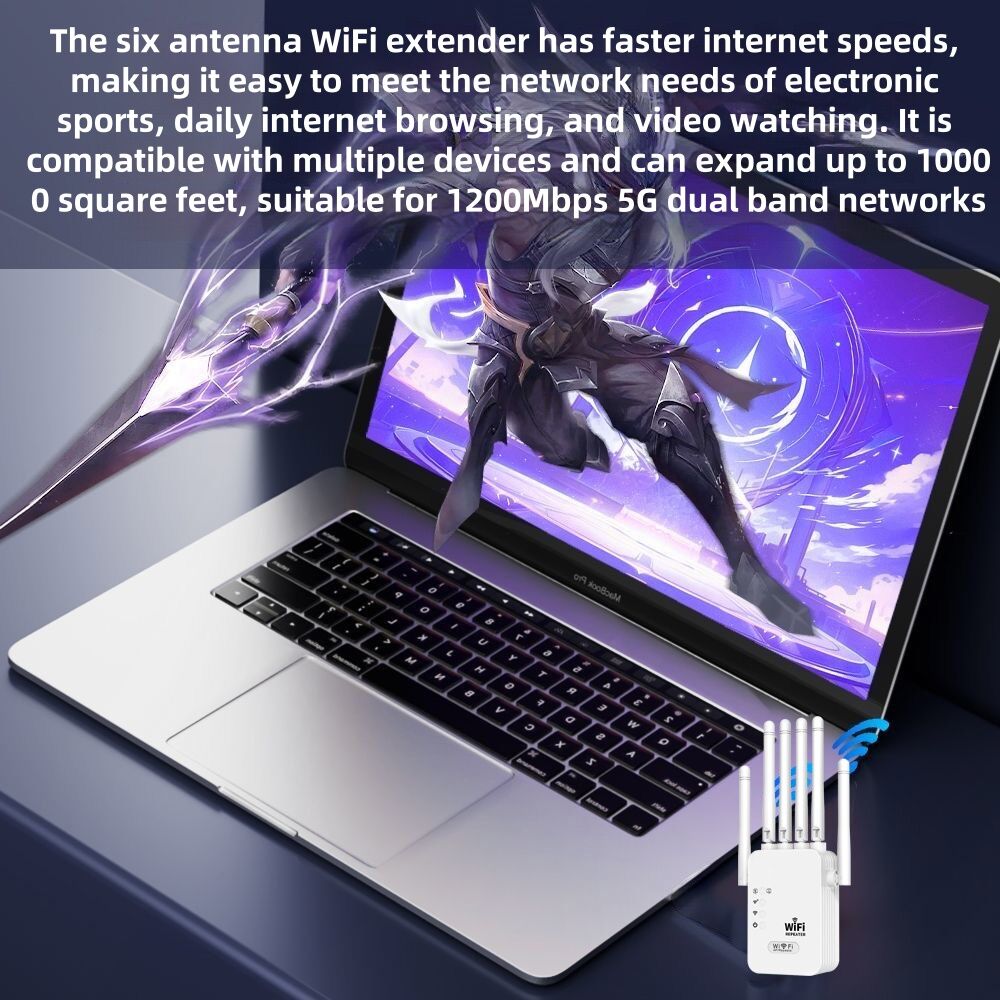 Full House Coverage With 300mbps High-speed Wifi Repeater, 2.4g Dual ...