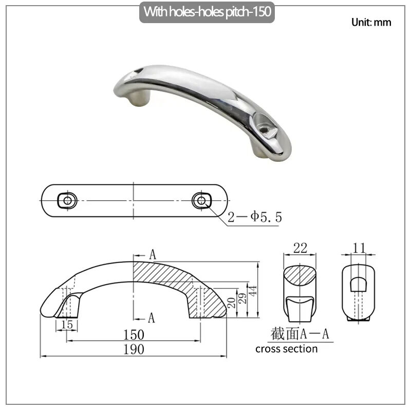 304 Stainless Steel Arched Handle Industrial Electrical Automation ...
