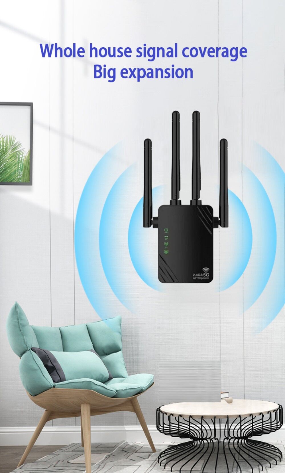 Hot Selling Wifi Repeater, 1200mbps Dual Band 5g, High Gain Antenna ...