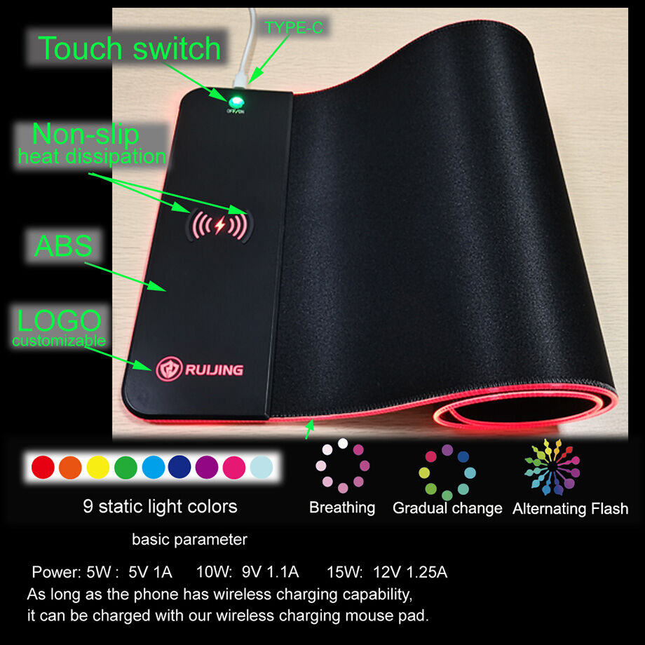 Wholesale Cheap High Quality Custom Logo Wireless Charging Mouse Pad ...