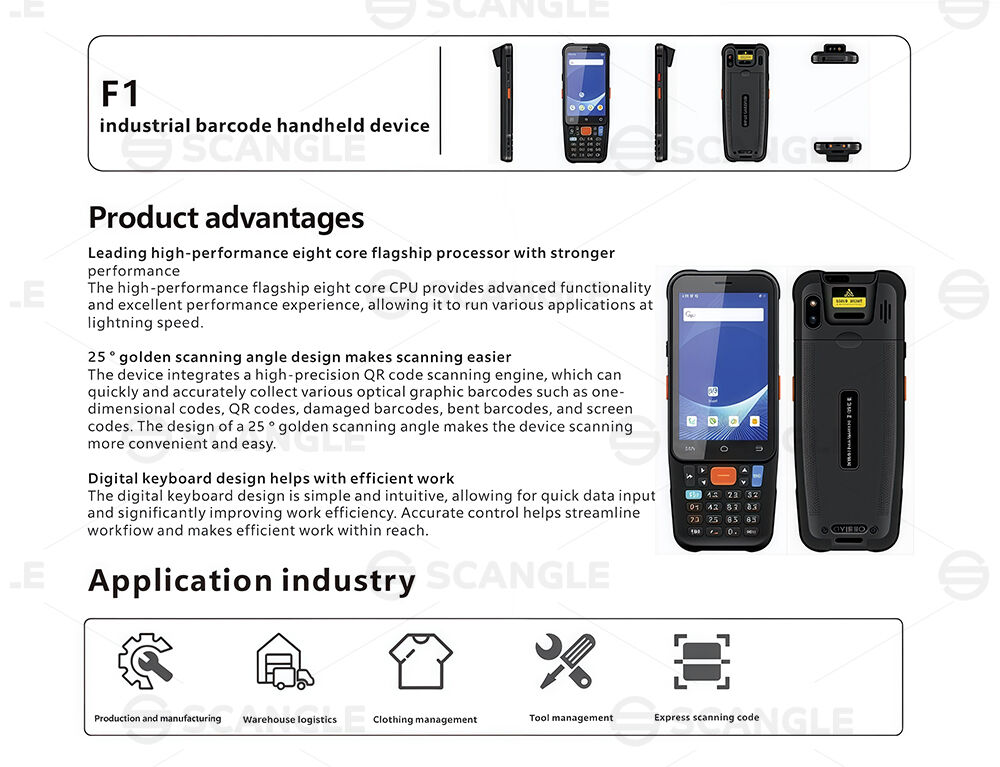 Scangle New F1 Pdas 4 Inch 4g Android 14 Pda Handheld Pos Terminal ...