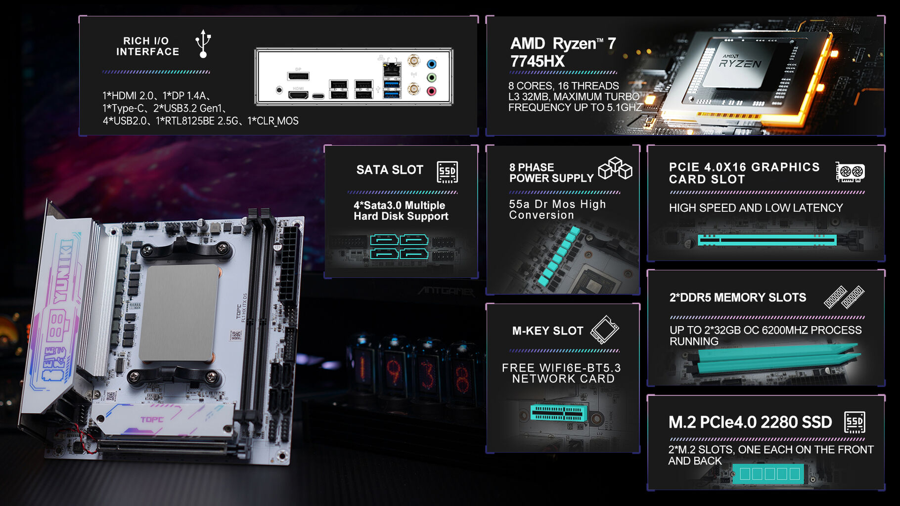 Bulk Buy China Wholesale Topc New Amd For Ryzen 7 7745hx Itx ...