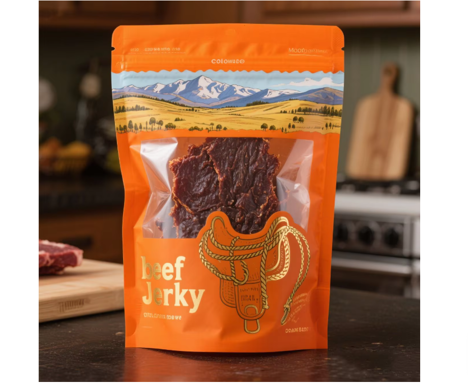 Custom Printer Resealable Food Snack Beef Jerky Snack Ziplock Aluminum ...