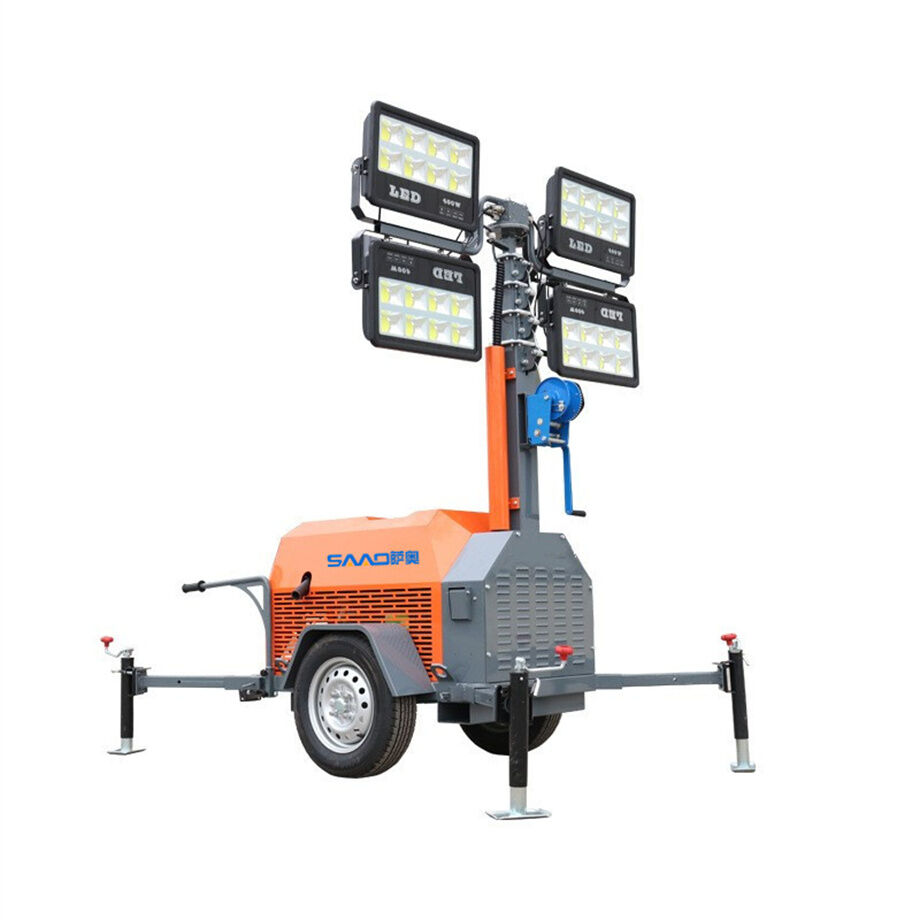 Mobile Lighting Vehicle Lifting Mobile Lighthouse All-round Energy ...
