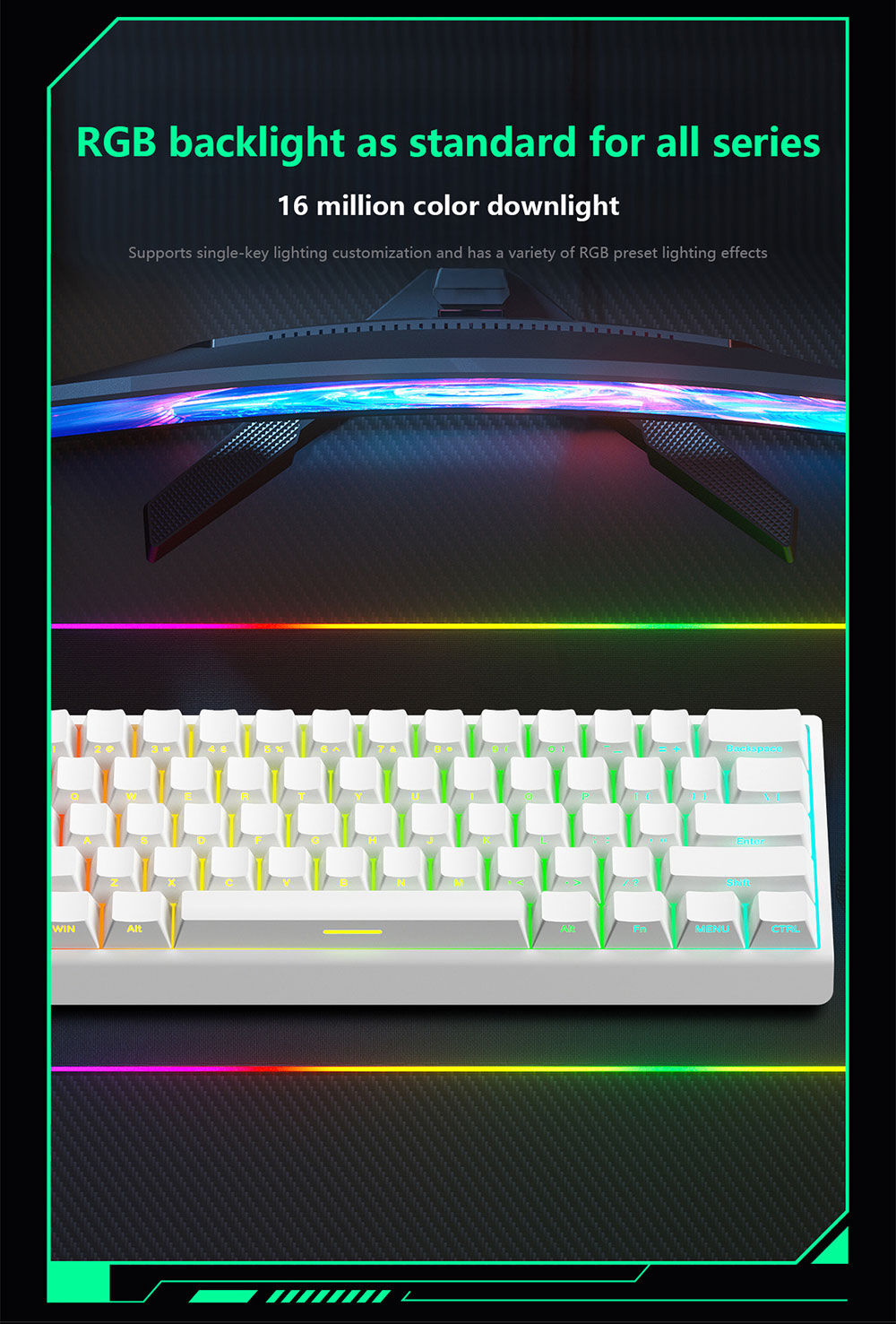 Supplier Aluminum Tuotuo Mechanical Magnetic Axis Keyboard Contour Line ...