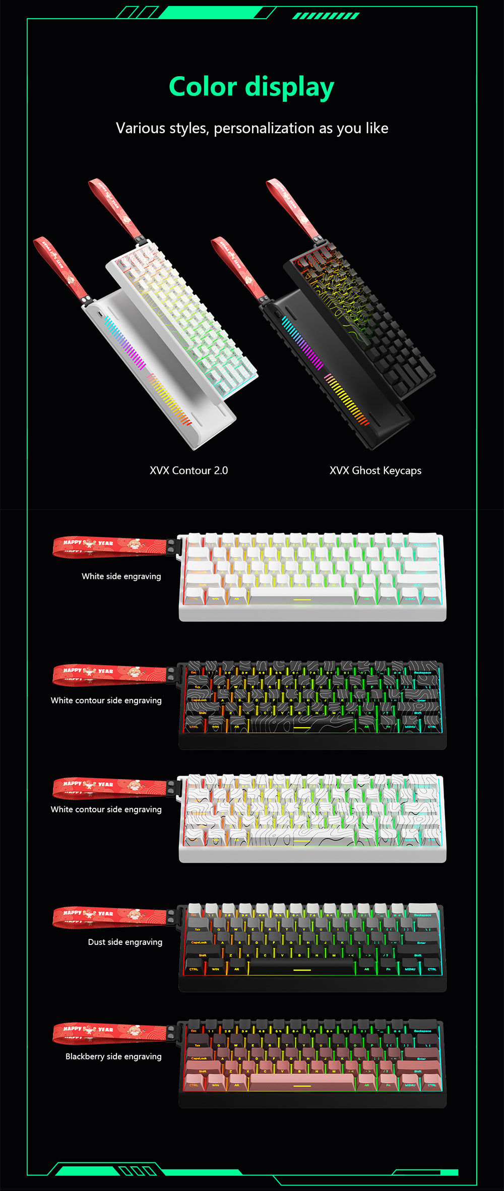 Supplier Aluminum Tuotuo Mechanical Magnetic Axis Keyboard Contour Line ...