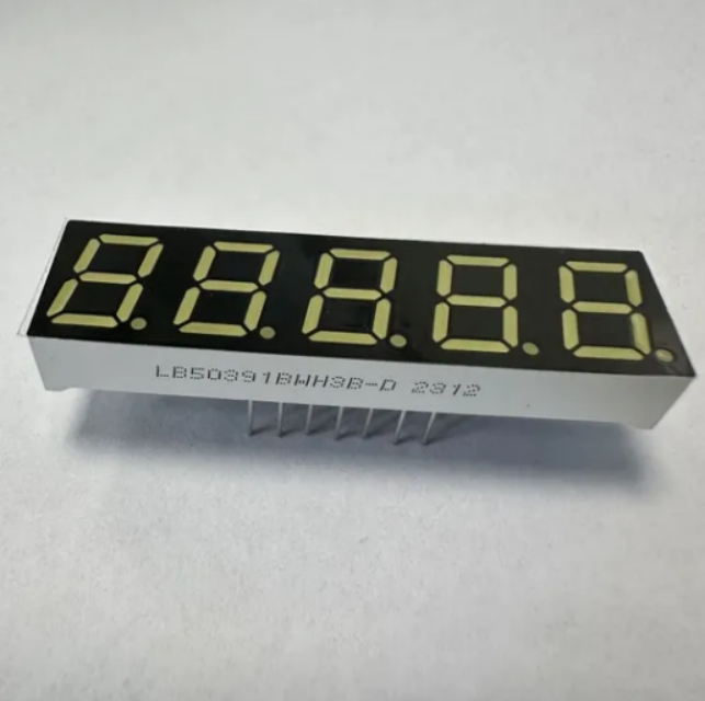 Ultra Bright White 0.39inch 5 Digit Led Display 7 Segment Common Anode For Process Control - Buy ...