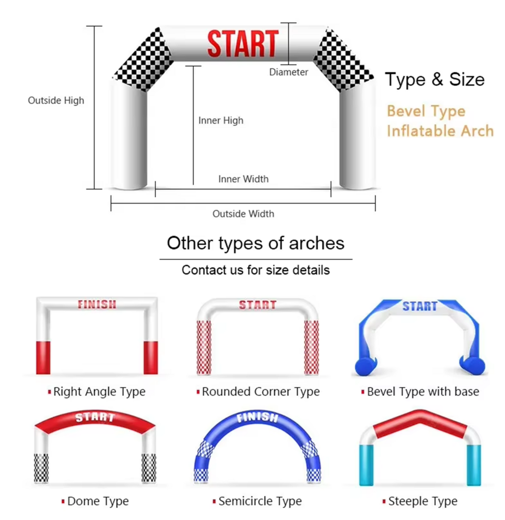 Custom Portable Airtight Arch Door Competition Outdoor Sports ...