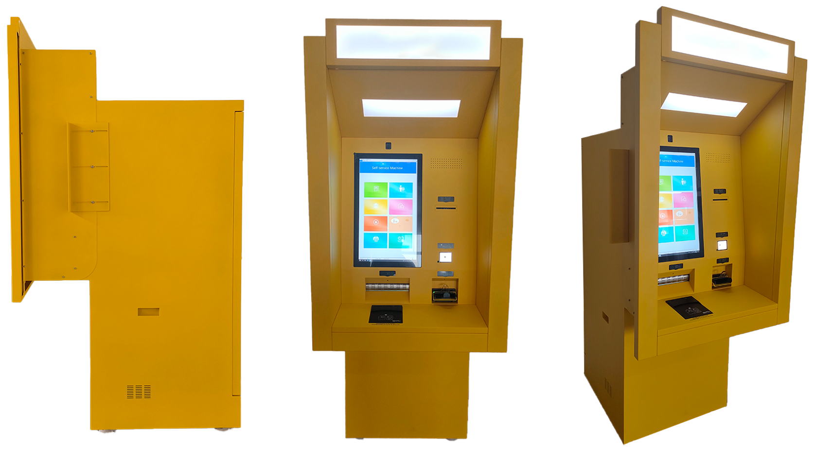 Retail Banking Atm System With Barcode Reader, Coin Acceptor, And ...