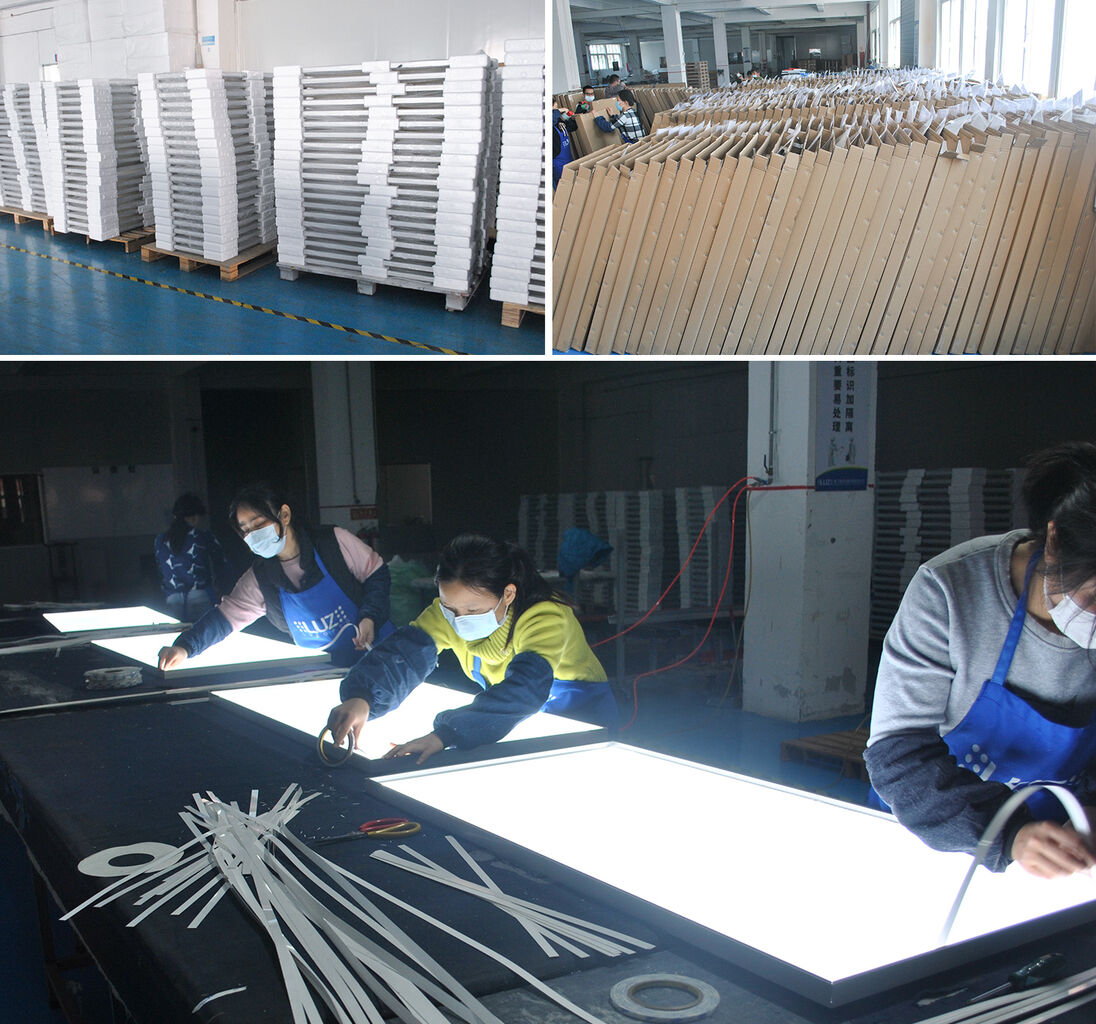 Bulk Buy China Wholesale Gold Frame Illuminated Light Boxes Ultra Thin ...