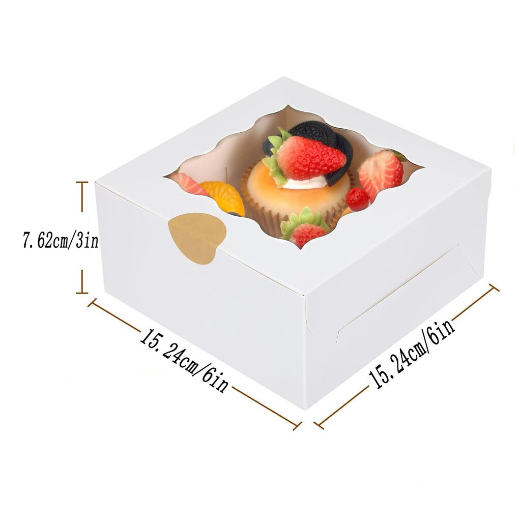 Cake Bakery Boxes With Window And 10 Inches Round Cake Boards, Gift Boxes For Cakes Hot Sale ...