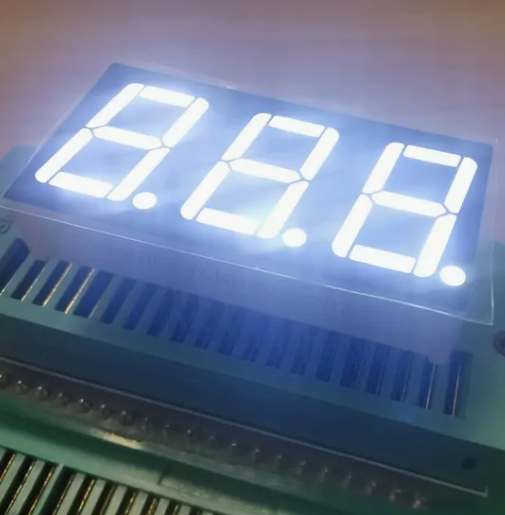0.56" 3 Digit 7 Segment Led Display Common Anode White Color For Automotive Voltage Meter ...
