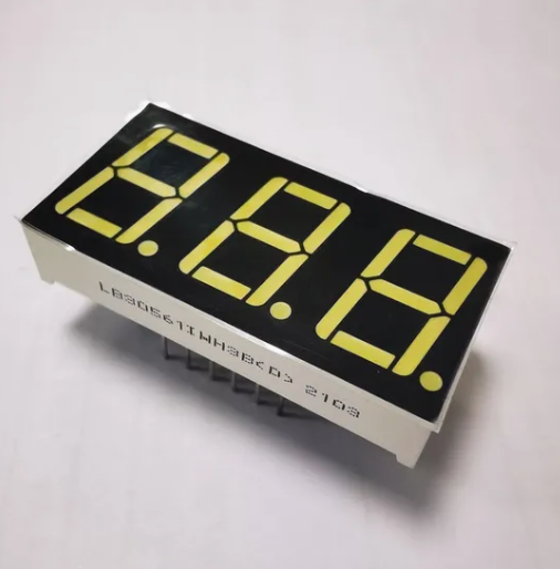 0.56" 3 Digit 7 Segment Led Display Common Anode White Color For ...
