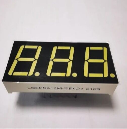 0.56" 3 Digit 7 Segment Led Display Common Anode White Color For ...