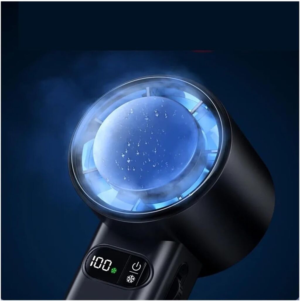 Rechargeable High-speed Digital Display Storm Handheld Fan - Portable ...