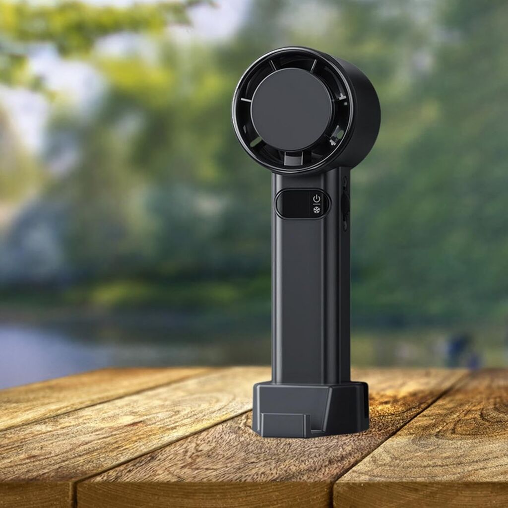 Rechargeable High-speed Digital Display Storm Handheld Fan - Portable ...