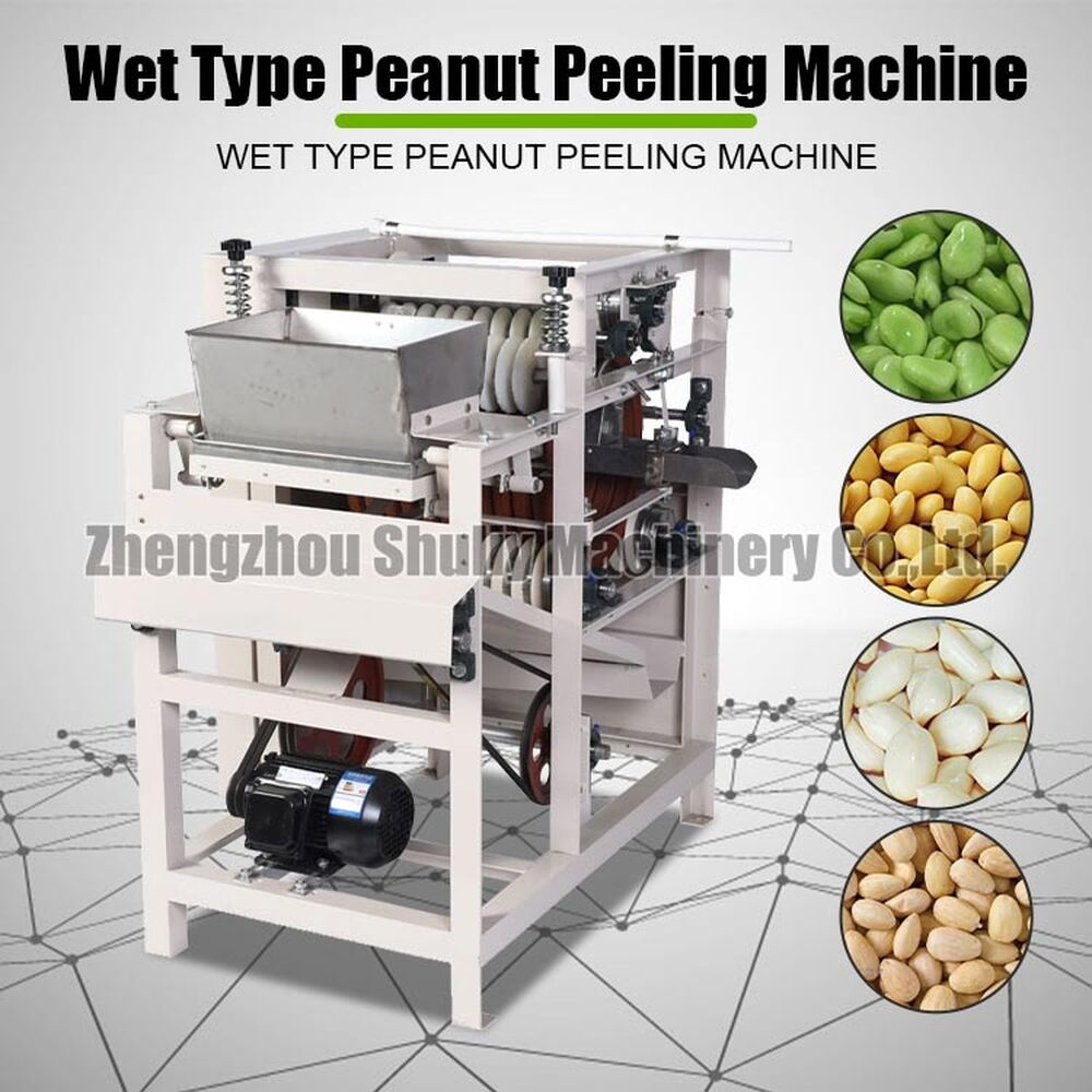 Wet Soaked Peanut Soybean Almond Chickpea Peeling Machine Hj-cm027 ...