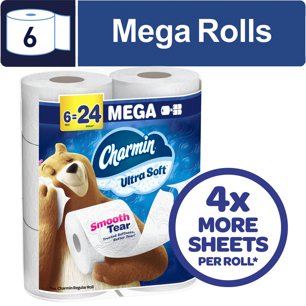 Charmin Toilet Tissue Paper Rolls 2-ply/3-ply Soft & Strong | Wholesale ...