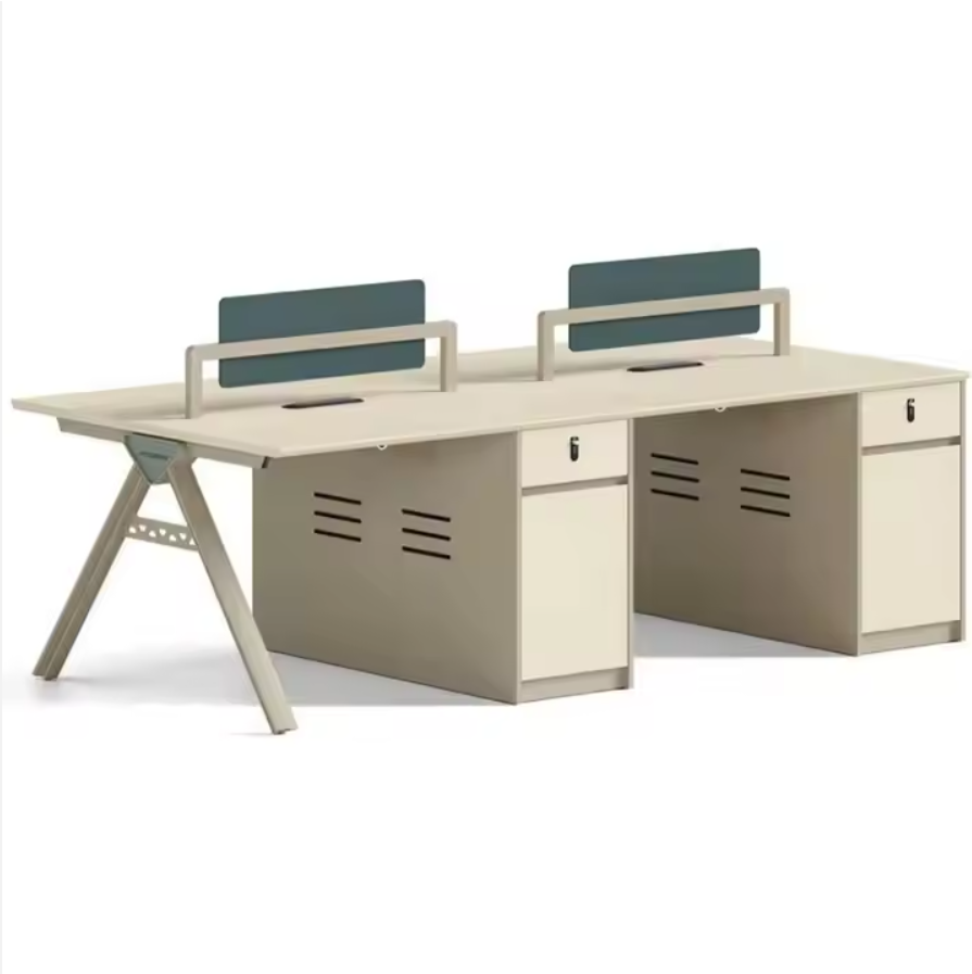 Bulk Buy China Wholesale Light Beige Two Person Office Desk With ...