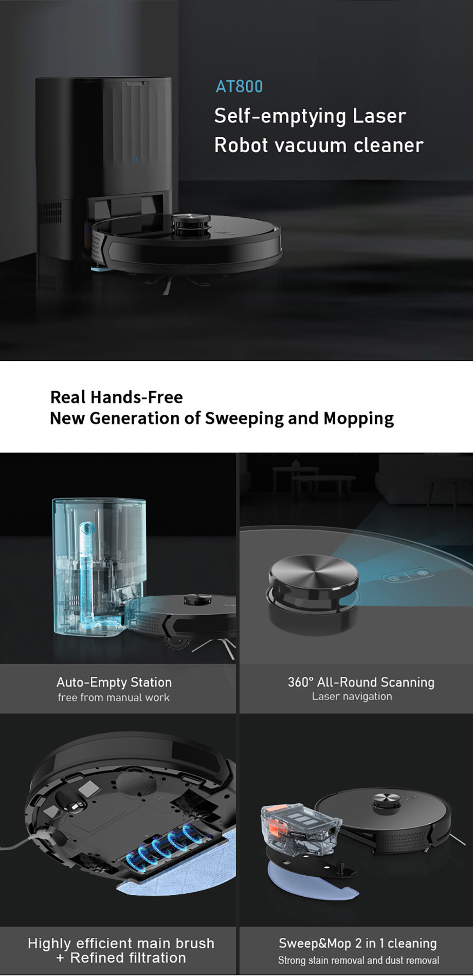 Buy China Wholesale Takdir Oem Laser Navigation Robot Vacuum Cleaner ...