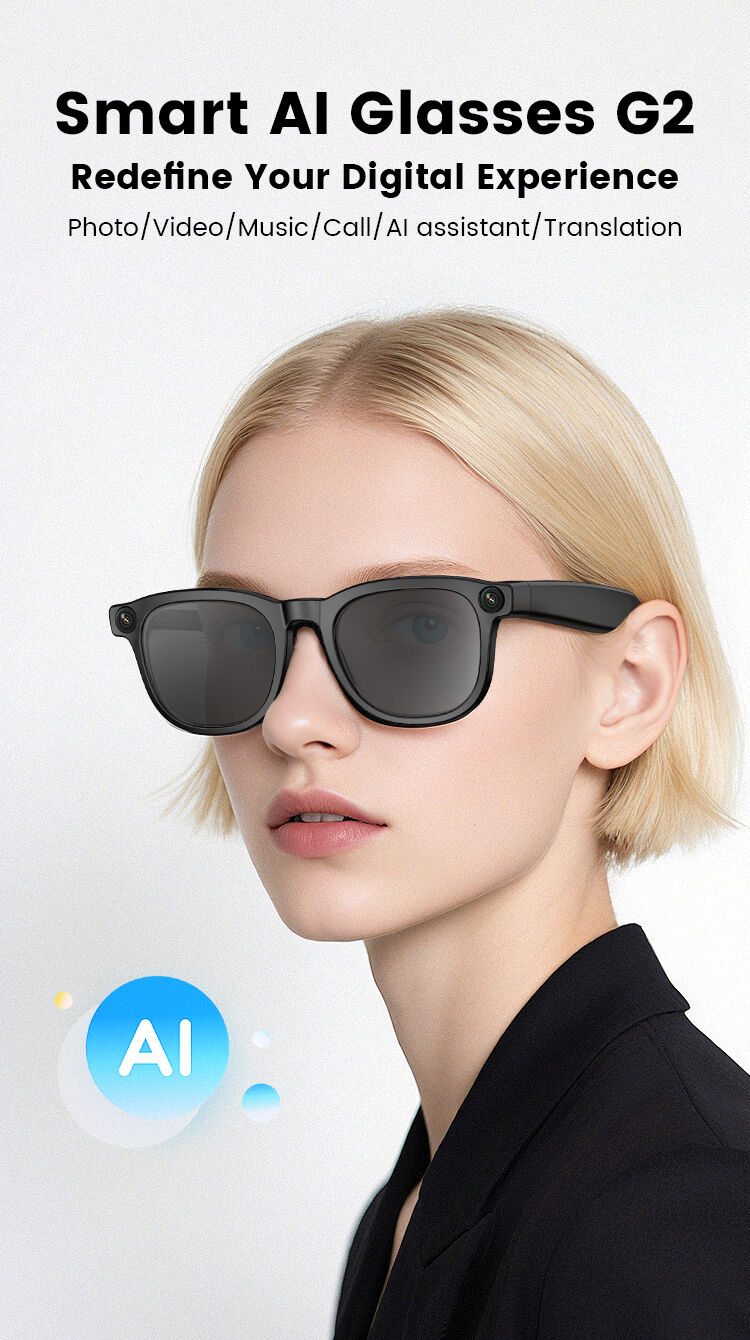 Ai Smart Glasses With Translator Portable Record Video And Take Photo Smart Glasses With Camera ...