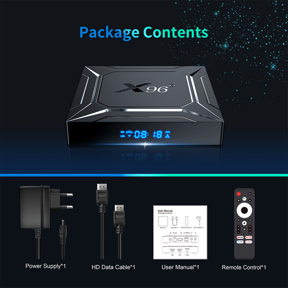 X96_m200 Amlogic S905x5m 4k Hdr Av1 Streaming Tv Box Android 14.0 4gb ...