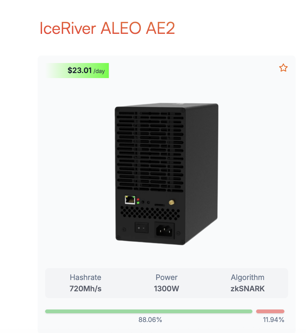 Buy China Wholesale Iceriver Aleo Ae2 Is An Asic Miner Designed For ...