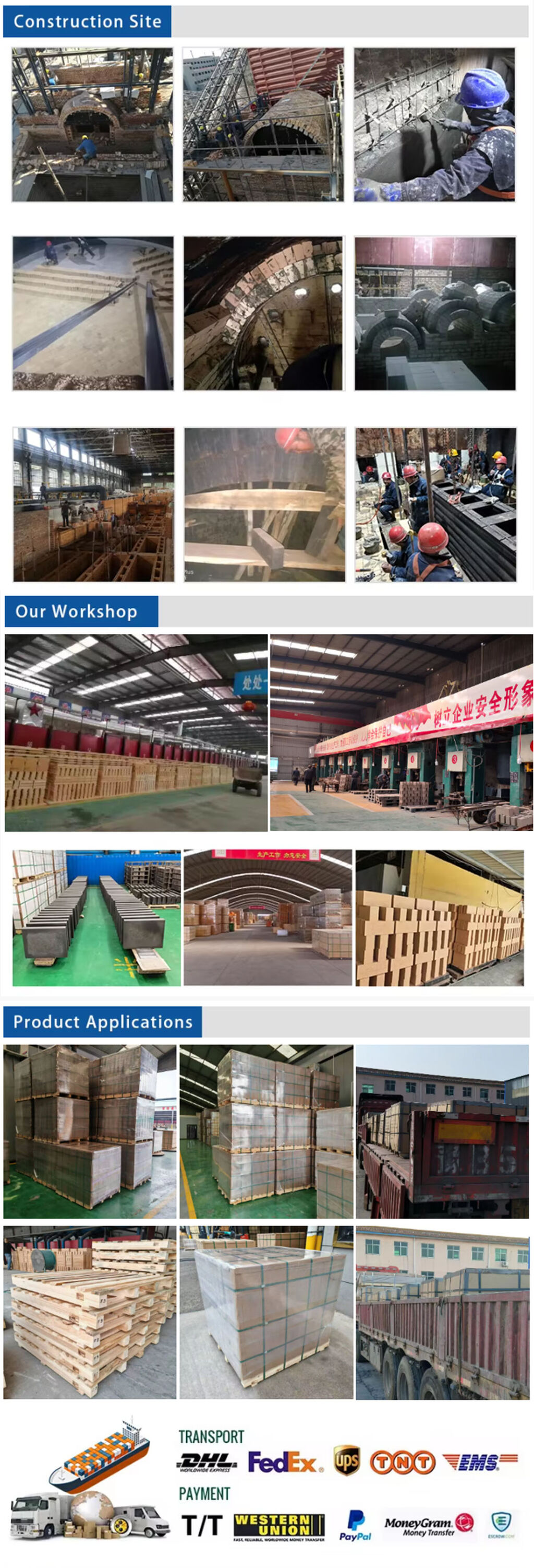 Batu Bata Tahan Api Kepadatan Tinggi Tahan Asam Iso 9001 Untuk Tungku ...