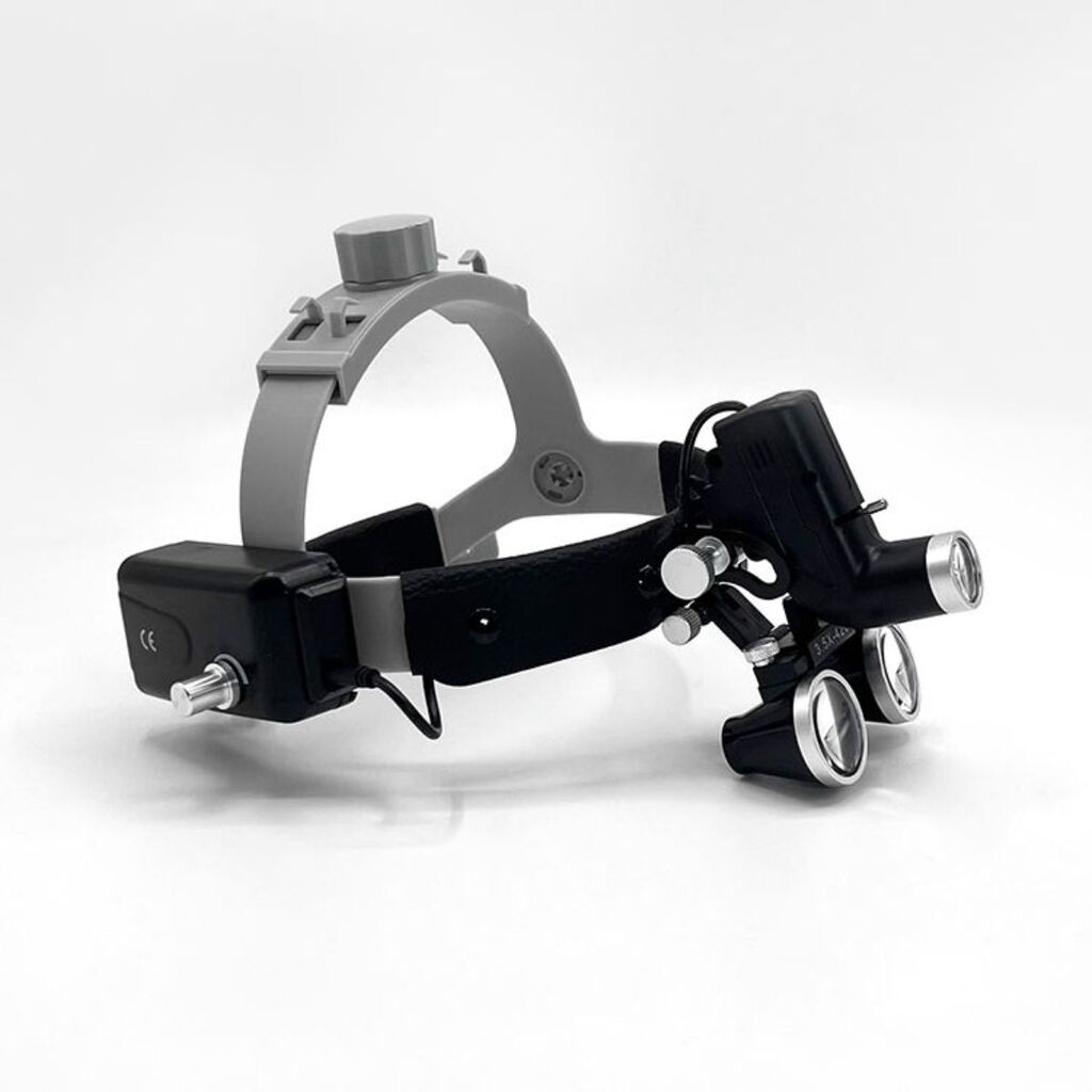Dental Headband Loupes 3.5x/led Light Working Distance Adjustable ...