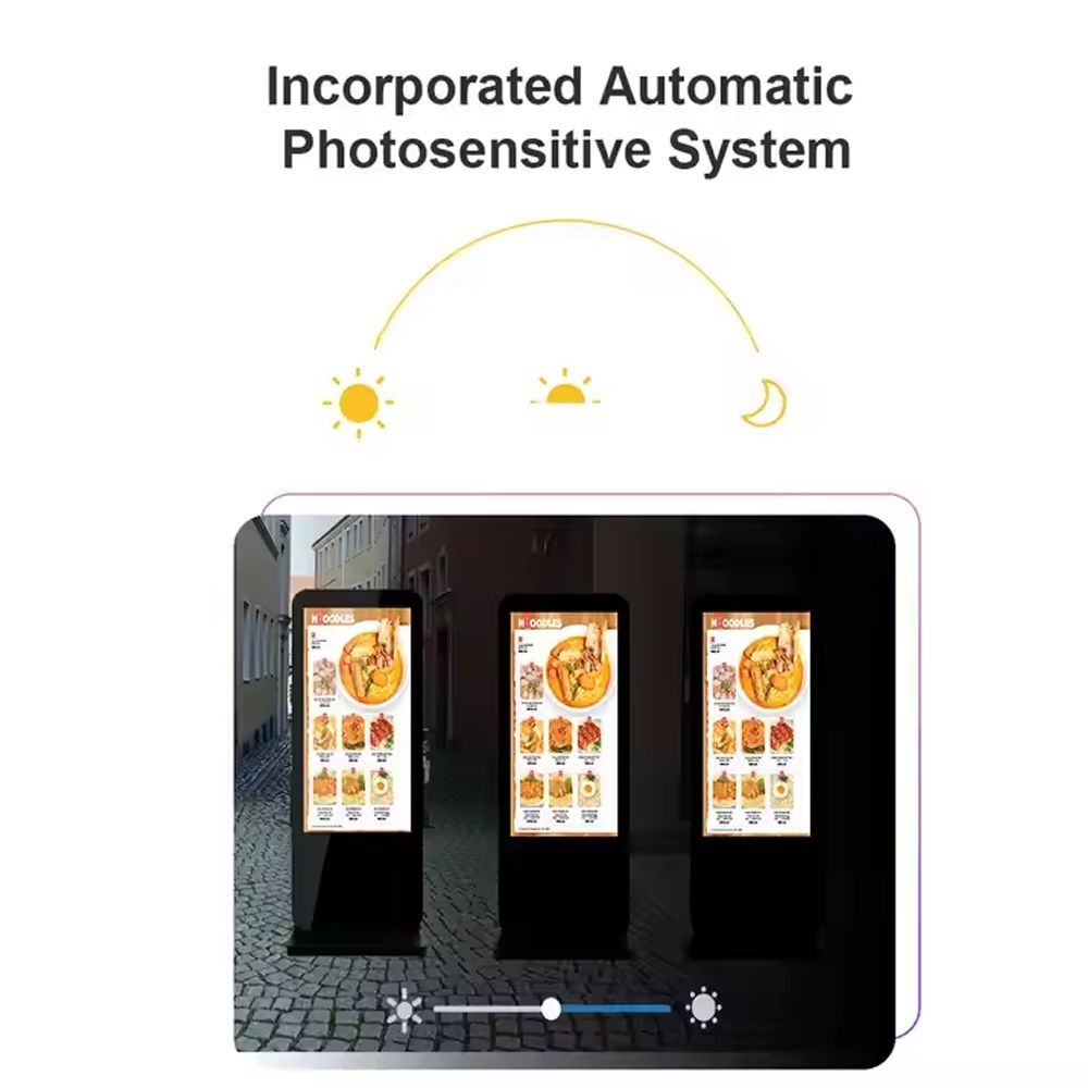 Ip65 Waterproof Horizontal Lcd Touch Screen Digital Kiosk, Floor ...