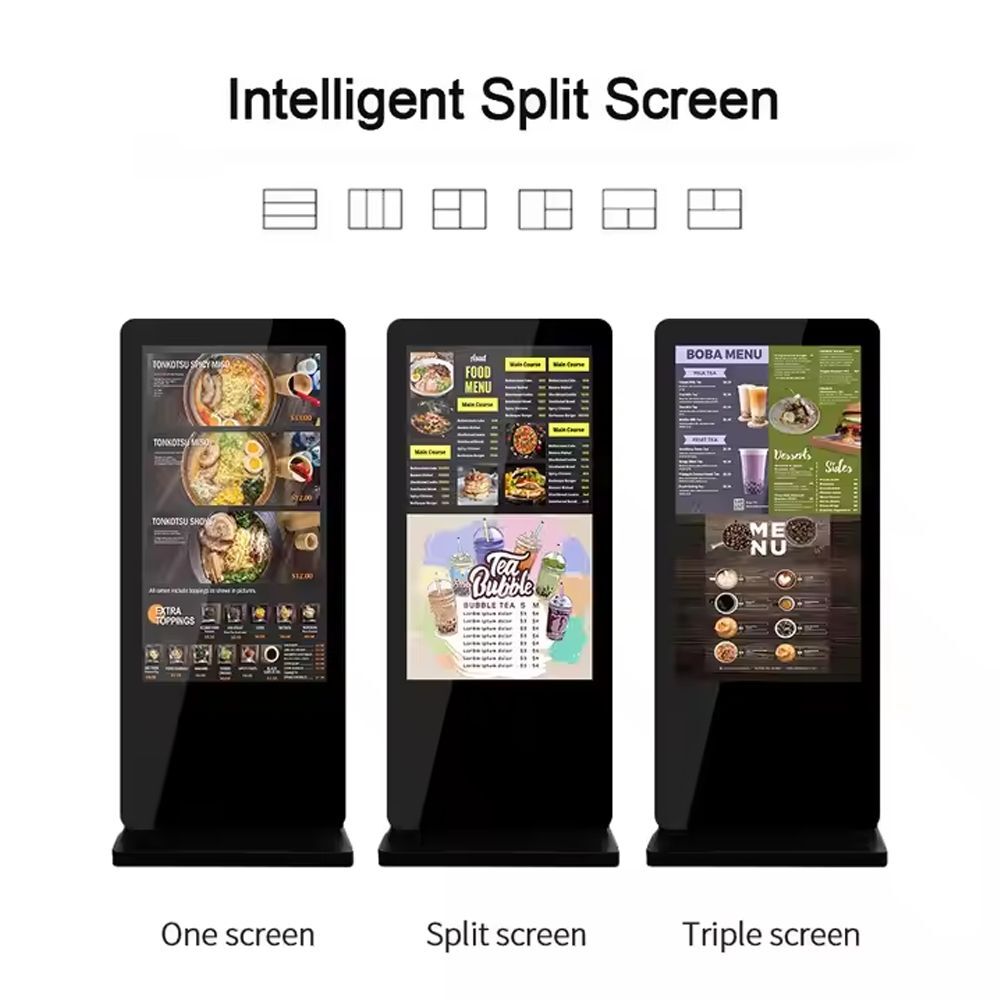 Ip65 Waterproof Horizontal Lcd Touch Screen Digital Kiosk, Floor ...