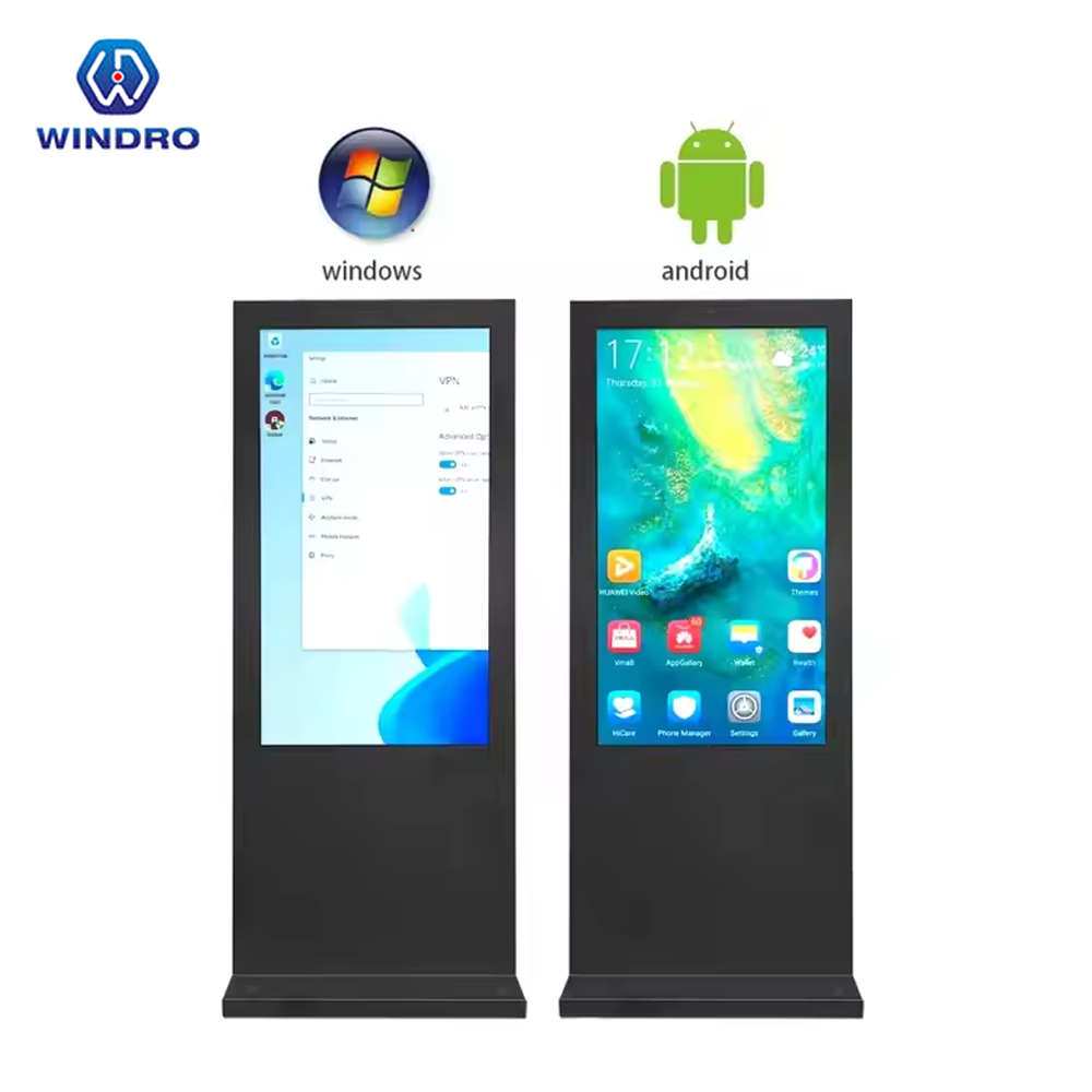 Ip65 Waterproof Horizontal Lcd Touch Screen Digital Kiosk, Floor ...