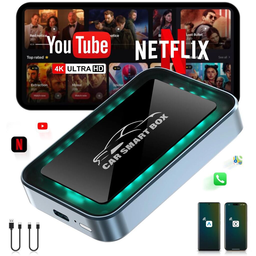 Wireless Dual Wifi Android Carplay Ai Magic Box Universel Portable Car ...