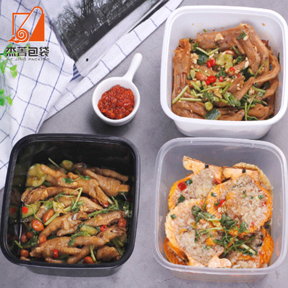 Square Take Out Food Packaging Box Microwaveable Freezer Pp Takeaway ...