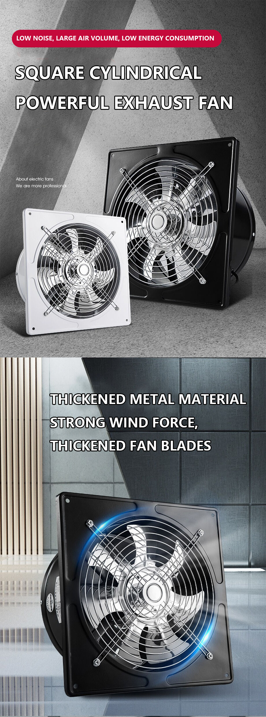 Buy China Wholesale Kitchen And Bathroom Dedicated Exhaust Fan ...