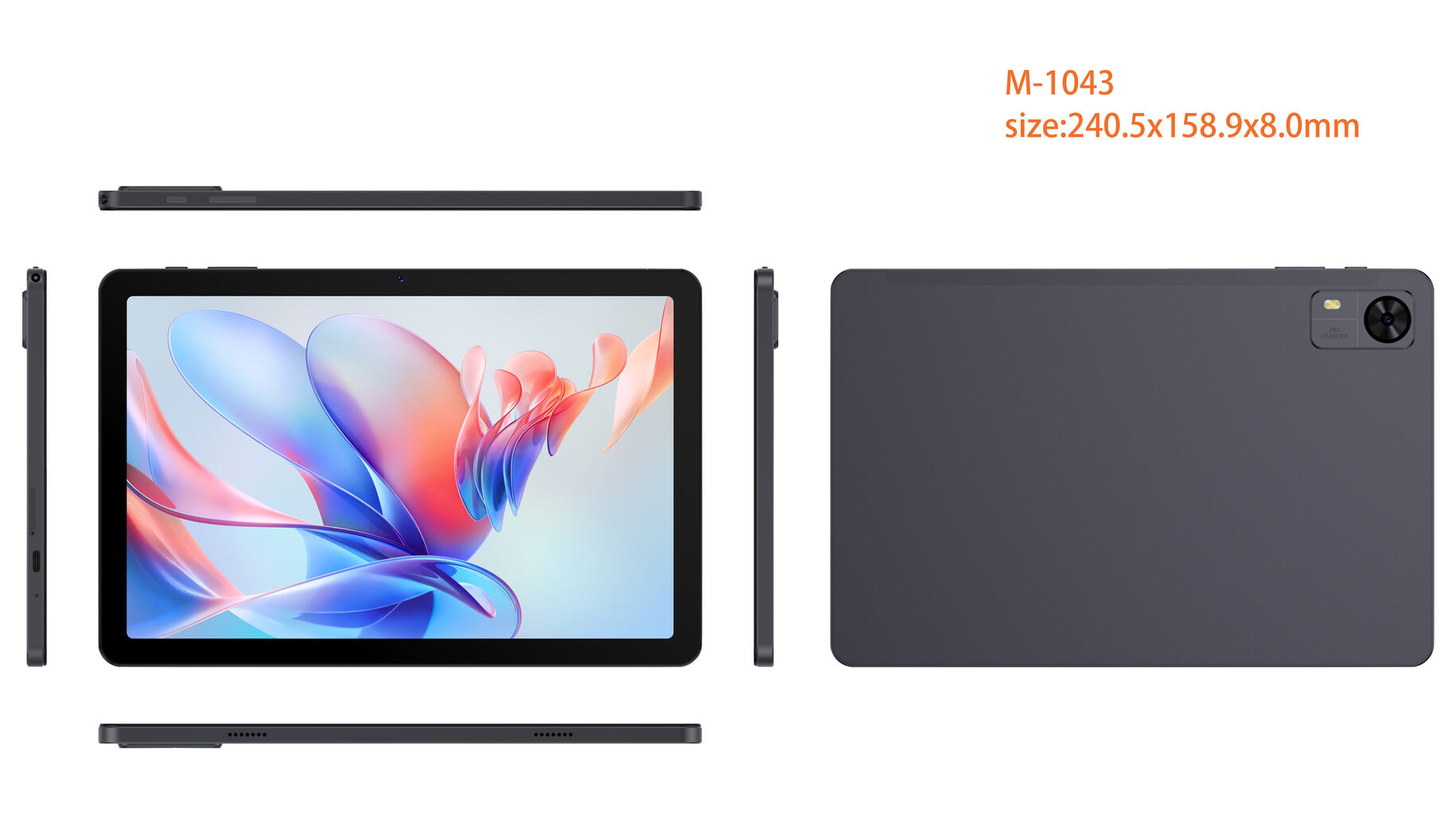 2-in-1 Android 15 Tablet With Detachable Keyboard, 10.1 Inch Display ...