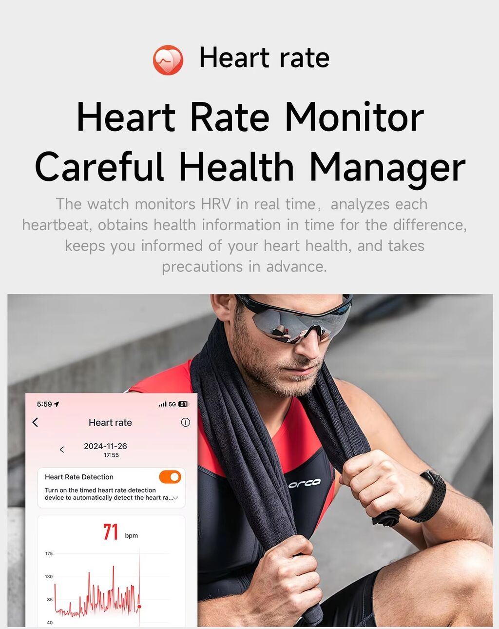 2025 No Screen Smart Band Fashionable Health Tracking Fitness Tracker ...