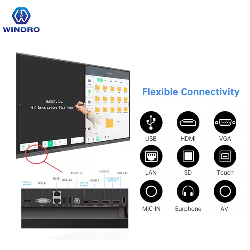 Wholesale Price, 65 75 86 Inch 4k Lcd Infrared Multi Touch Screen Smart ...